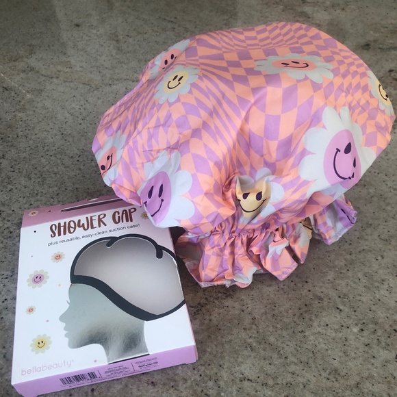 Bellabeauty | Bath & Body | Nwt Bellabeauty Smiley Face Shower Cap ...